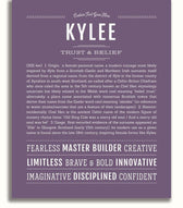 Kylee | Name Art Print – Name Stories