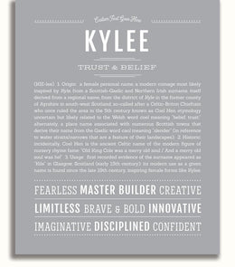 Kylee | Name Art Print – Name Stories