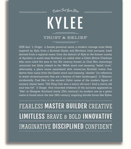 Kylee | Name Art Print – Name Stories