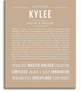 Kylee | Name Art Print – Name Stories