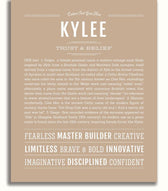 Kylee | Name Art Print – Name Stories