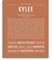 Kylee Personalized Name Meaning Art Prints – Name Stories