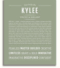 Kylee | Name Art Print – Name Stories