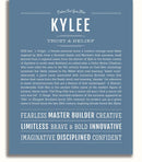 Kylee | Name Art Print – Name Stories