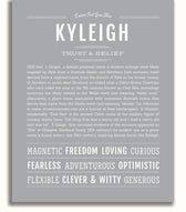 Kyleigh | Name Art Print – Name Stories