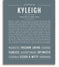 Kyleigh | Name Art Print – Name Stories