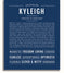 Kyleigh | Name Art Print – Name Stories