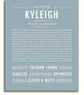 Kyleigh | Name Art Print – Name Stories