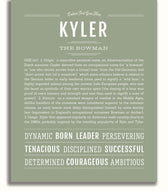 Kyler | Name Art Print – Name Stories
