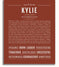 Kylie Personalized Name Meaning Art Prints – Name Stories