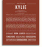 Kylie Personalized Name Meaning Art Prints – Name Stories