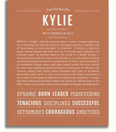 Kylie Personalized Name Meaning Art Prints – Name Stories