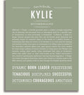 Kylie Personalized Name Meaning Art Prints – Name Stories