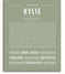 Kylie Personalized Name Meaning Art Prints – Name Stories