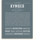 Kymber | Name Art Print – Name Stories