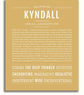 Kyndall | Name Art Print – Name Stories