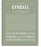 Kyndall | Name Art Print – Name Stories