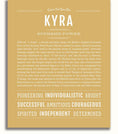 Kyra | Name Art Print – Name Stories