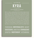 Kyra | Name Art Print – Name Stories