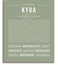 Kyra | Name Art Print – Name Stories