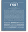 Kyree Personalized Name Meaning Art Prints – Name Stories