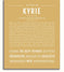 Kyrie (male) | Name Art Print – Name Stories