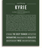 Kyrie (male) | Name Art Print – Name Stories