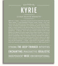 Kyrie (male) | Name Art Print – Name Stories