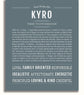 Kyro | Name Art Print – Name Stories