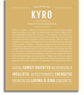 Kyro | Name Art Print – Name Stories
