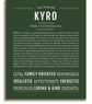 Kyro | Name Art Print – Name Stories
