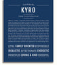 Kyro | Name Art Print – Name Stories