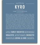 Kyro | Name Art Print – Name Stories