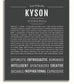 Kyson | Name Art Print – Name Stories