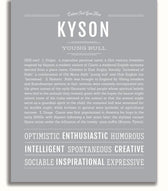 Kyson | Name Art Print – Name Stories