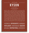 Kyson | Name Art Print – Name Stories