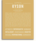 Kyson | Name Art Print – Name Stories