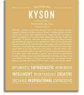 Kyson Personalized Name Meaning Art Prints – Name Stories