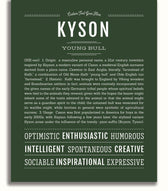 Kyson | Name Art Print – Name Stories