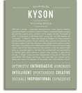 Kyson | Name Art Print – Name Stories