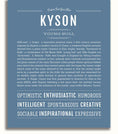 Kyson | Name Art Print – Name Stories