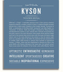 Kyson | Name Art Print – Name Stories