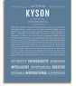 Kyson | Name Art Print – Name Stories