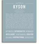 Kyson | Name Art Print – Name Stories