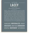Lacey | Name Art Print – Name Stories