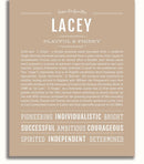 Lacey | Name Art Print – Name Stories