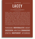 Lacey | Name Art Print – Name Stories