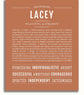 Lacey | Name Art Print – Name Stories