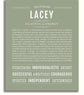 Lacey | Name Art Print – Name Stories