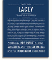 Lacey | Name Art Print – Name Stories